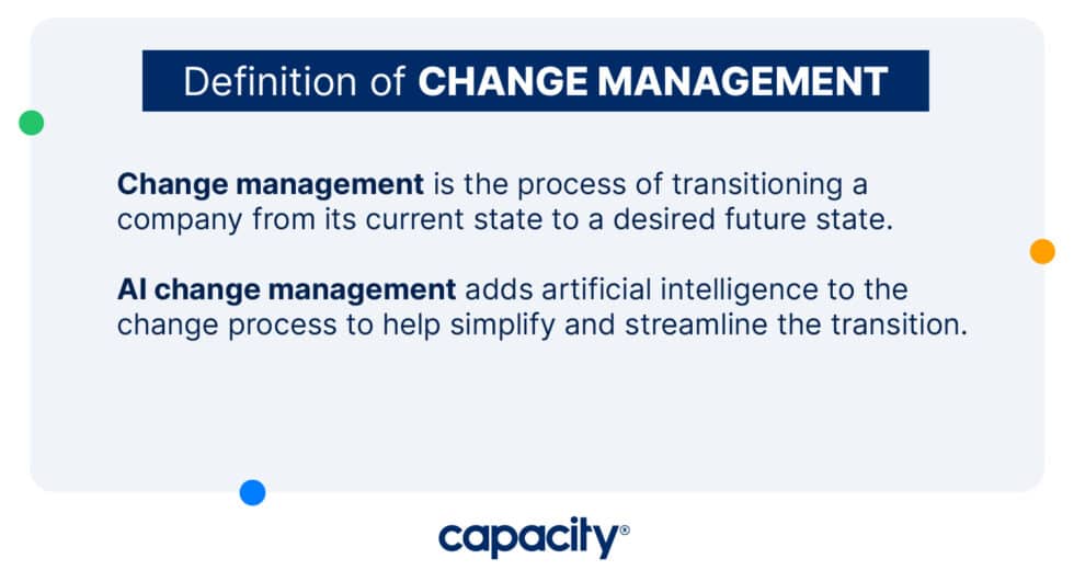 AI Change Management: Your How-To Guide on Using AI + Humans for Change Management - Capacity