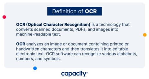 IDP vs OCR, Similarities, Differences, Examples - Capacity