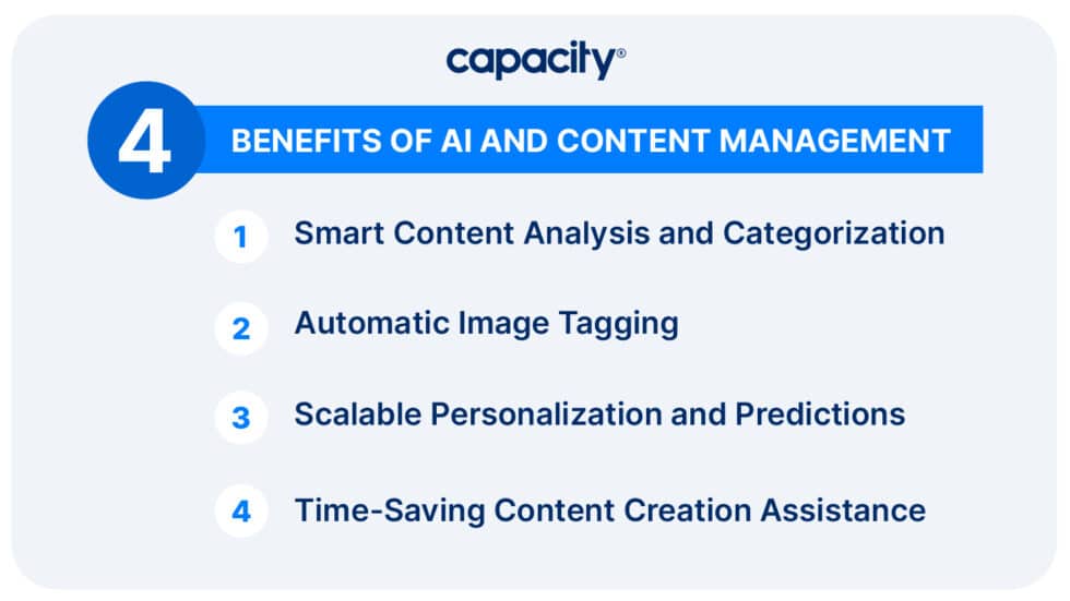 The 4 Benefits of an AI Content Management System - Capacity