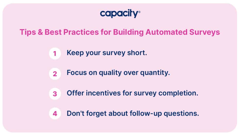 Step-by-Step Guide on How to Build Automated Surveys - Capacity
