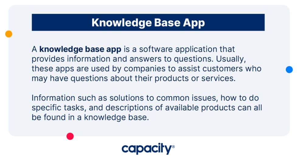 How a Knowledge Base App Can Save Your Team Time and Resources - Capacity