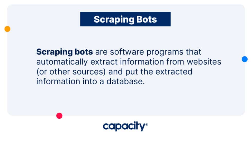 Top 5 Use Cases for Scraping Bots in Automated Workflows - Capacity