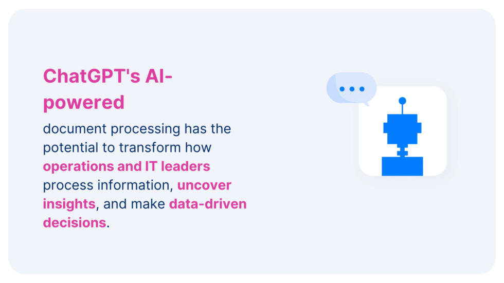 The Role of ChatGPT AI-Powered Document Processing - Capacity