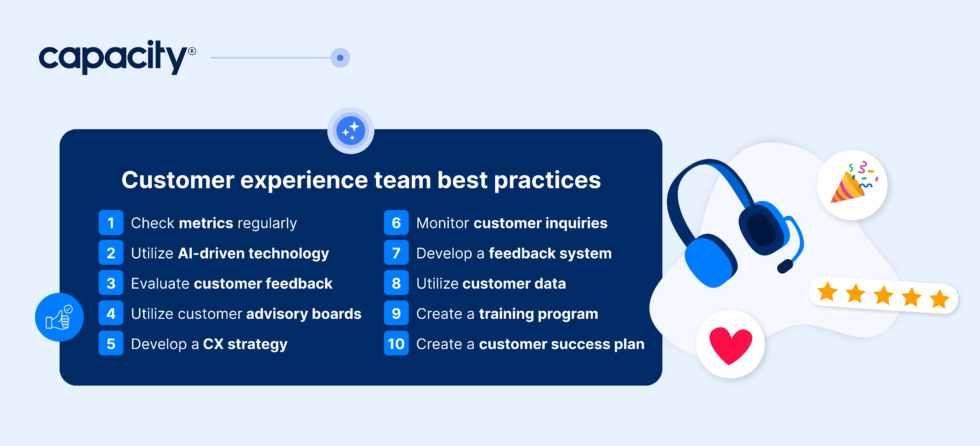 What is the customer experience team structure? - Capacity